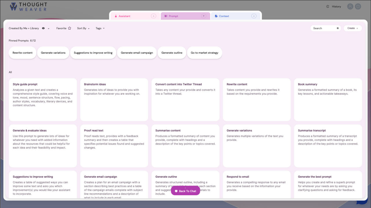 ThoughtWeaver | A smarter way to prompt